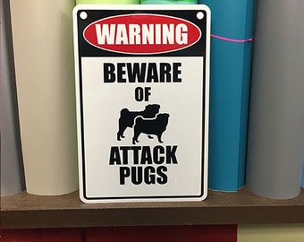 Attack dog sign | Etsy