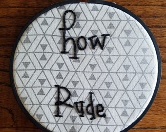Rude cross stitch | Etsy