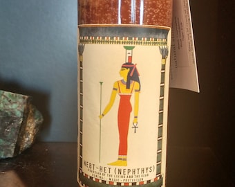 Egyptian Goddess Nephthys 8 X 10 Lithograph Original Print