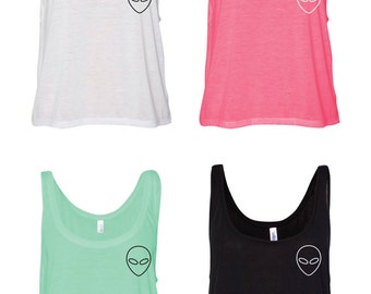 Unique alien crop top related items | Etsy