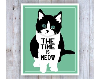 Cat Print Cat Artwork Cat Art Cat Decor Cat Lover Gift