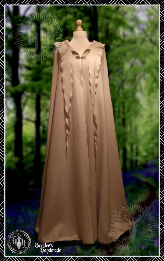 Polar Fleece Tendril Cloak Cape Ritual Robes Druid Wicca