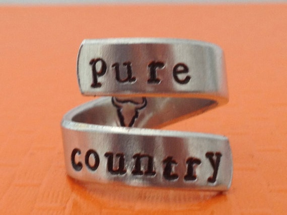 Pure Country Twist Ring Country Lover Ring Gift Under 20