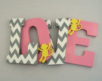 Wood block letters | Etsy