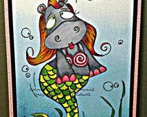 Popular items for hippo stamp on Etsy