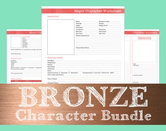 v2.0 Platinum Bundle Novel Writing Worksheets by SleepyHollowPress