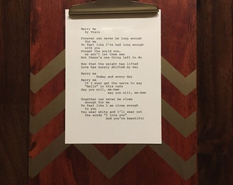 Train marry me | Etsy