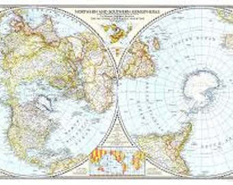 1951 Vintage National Geographic Map of Asia by FlowerChildTrends