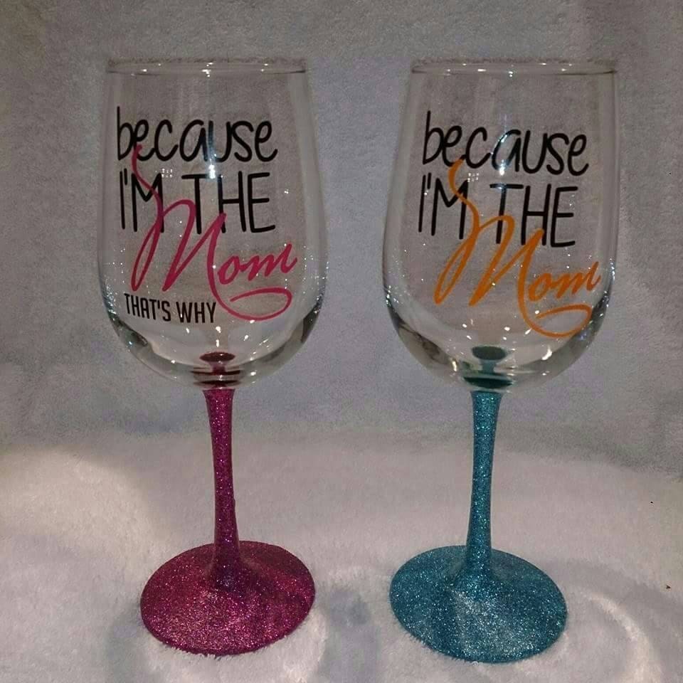Mothers Day Wine Glass Decal For The Diy In You