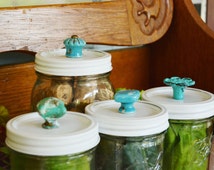 Popular items for mason jar knobs on Etsy