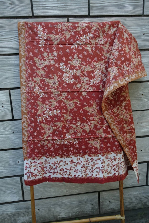 Hand painted Indonesian batik fabric batik fabric by alusIndonesia