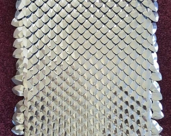 Scale Maille Knitted Dragonhide Armor Gauntlets Elbow Length