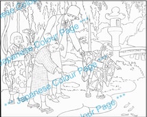 Popular items for koi coloring page on Etsy