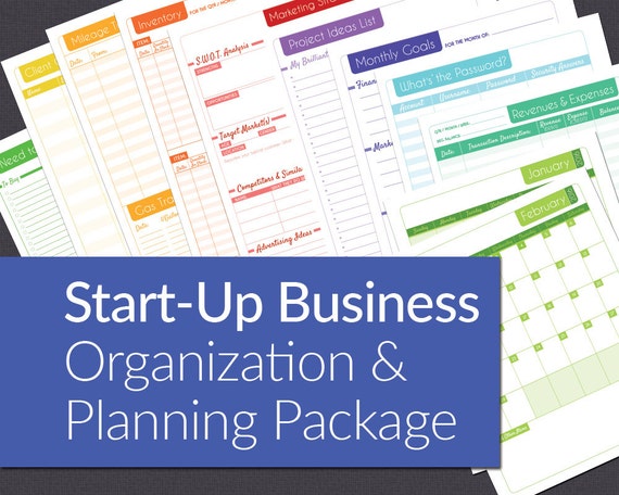 Small Business Organizer & Planner Sheet by PowerSnowDesigns