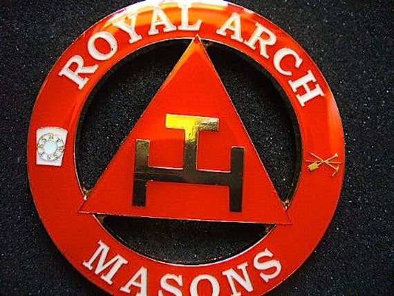 York Rite Masonic Royal Arch Mason Heavy Alloy Car Emblem