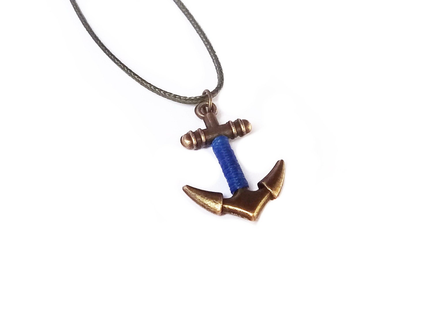 Anchor Necklace Men Necklace Nautical Necklace Mens
