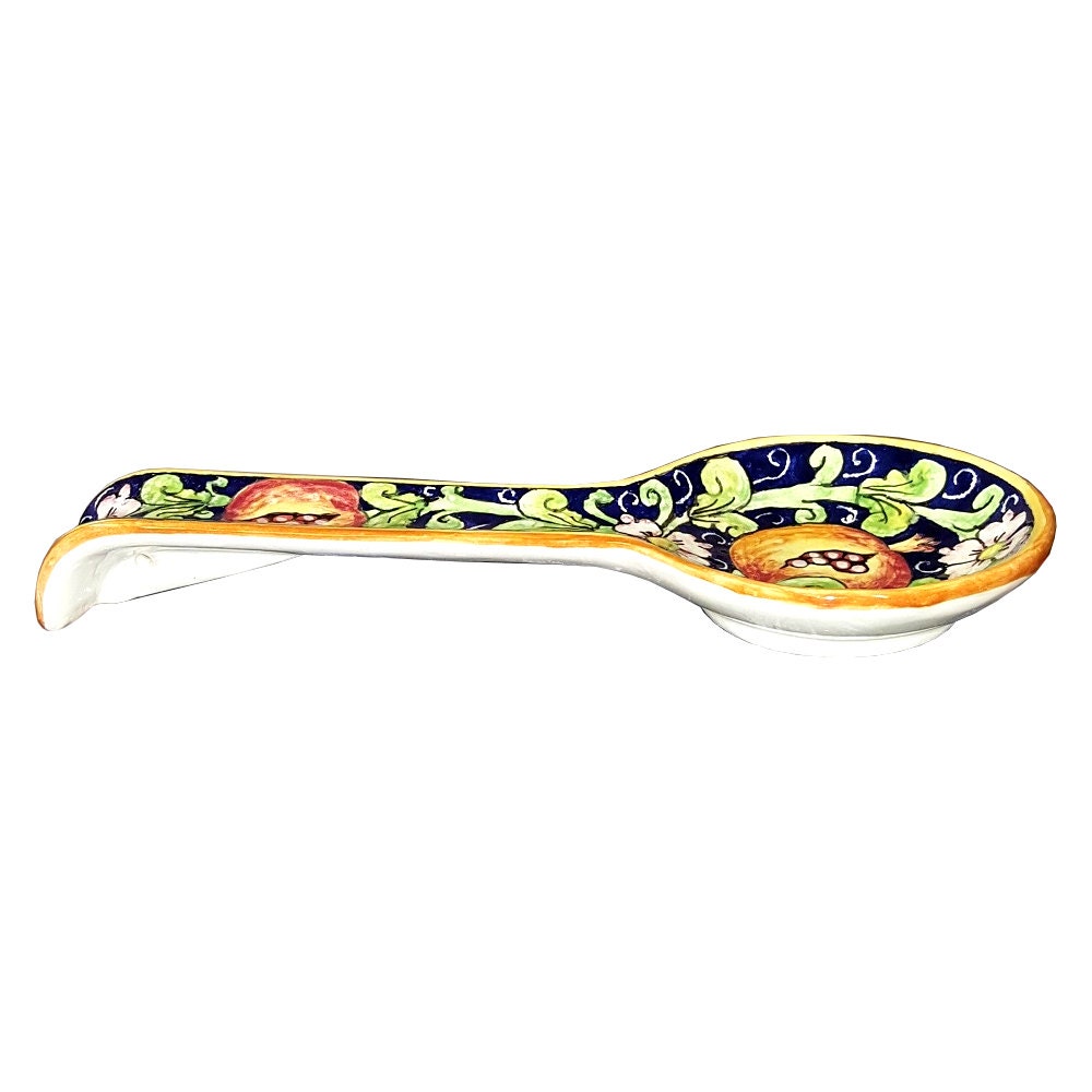 Italian Ceramic Spoon Rest Holder by CeramicheArteParrini on Etsy