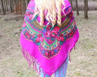 Babushka scarf | Etsy