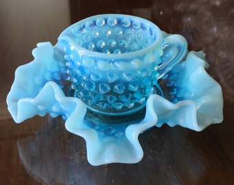 Fenton blue hobnail | Etsy