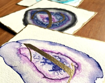 Agate place card | Etsy