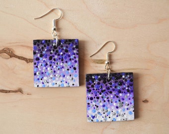 Unique abstract earrings related items | Etsy