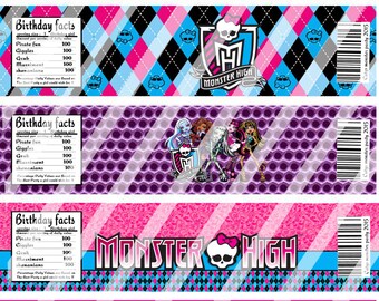 Monster high labels | Etsy