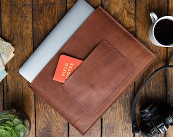 Universal laptop folder macbook folio notebook case leather