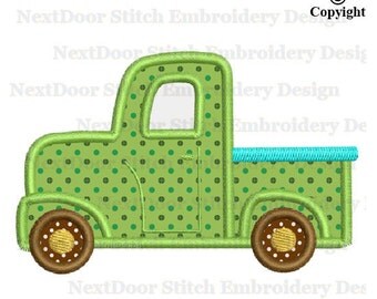 Truck Applique Design Truck Embroidery Design Cement Truck