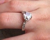 Unique heart ring related items | Etsy