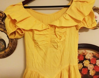 Items similar to Pleated Bell Dress - in stock on Etsy