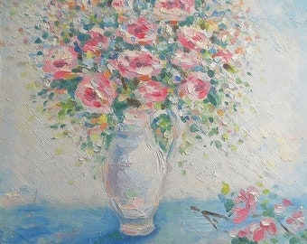 Unique folk art roses related items | Etsy