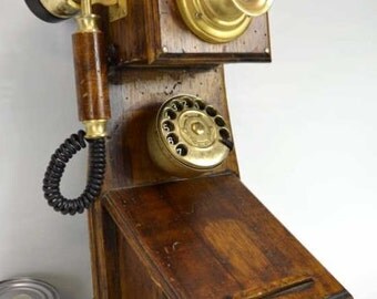 Retro wall phone | Etsy