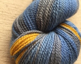 Items similar to Hazy - hand painted, hand spun 2ply Alpaca/merino/silk ...
