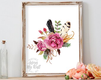 Flowers printable | Etsy