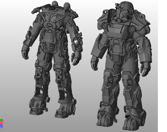 3D Printed Fallout 4 T-60 Power Armour Including Frame and 3D Printed Fallout 4 T-60 Power Armour Including Frame and