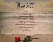 Artículos únicos para isabella name art | Etsy