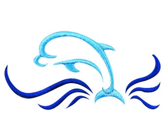 Dolphin applique | Etsy