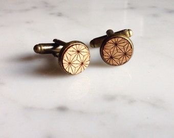 Wooden cufflinks | Etsy