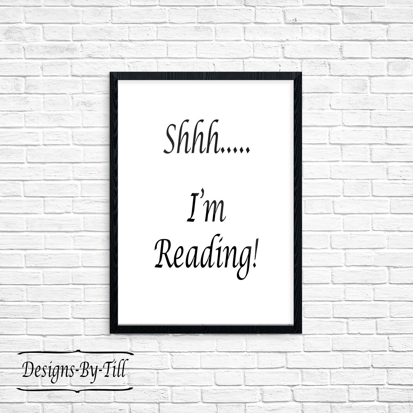 Shhh...I'm Reading Printable Printable Quote Book by DesignsByTill
