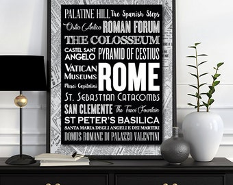 Rome sign | Etsy