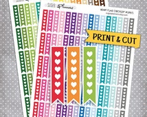 Unique heart flag related items | Etsy