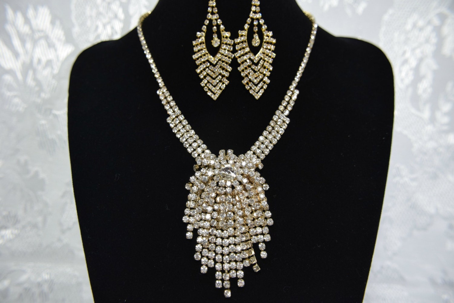 art deco necklace set gatsby necklace set 1920s roaring 20s