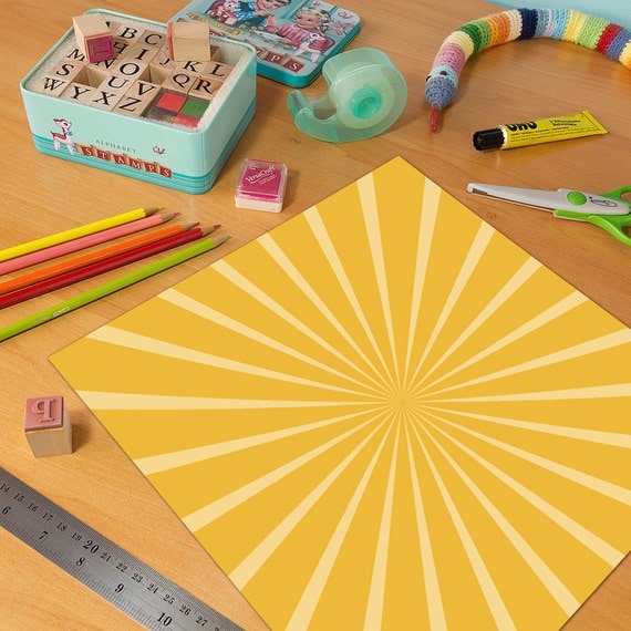 Starburst Pattern Scrapbooking Digital paper Pack by DigiPapers