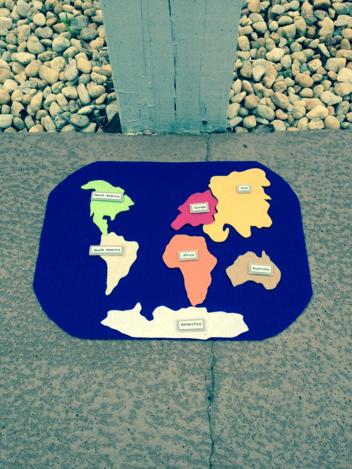 Kids Felt Continent Set by FarAboveRubiesShop on Etsy