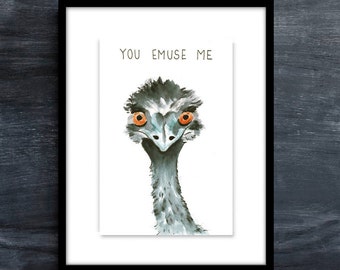 Animal pun card | Etsy