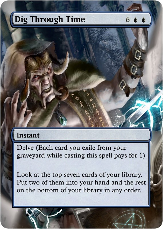 Dig Through Time Custom Art Foil or Non Foil by CustomCardArtShop