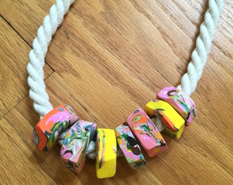 Unique oversized necklace related items | Etsy