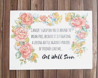 Items similar to Feel Better, Get Well Card, Anna Griffin - Handmade, 3 ...