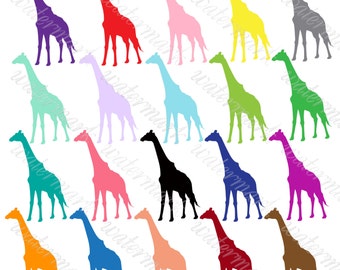 Giraffe clip art | Etsy