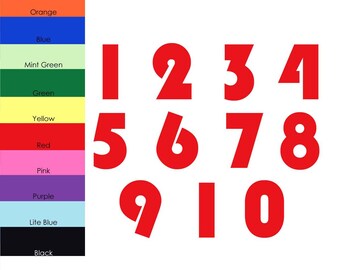 Cut out number | Etsy